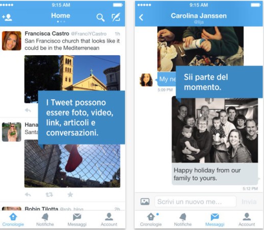 Twitter app si aggiorna su iOS e Android - Data Manager Online